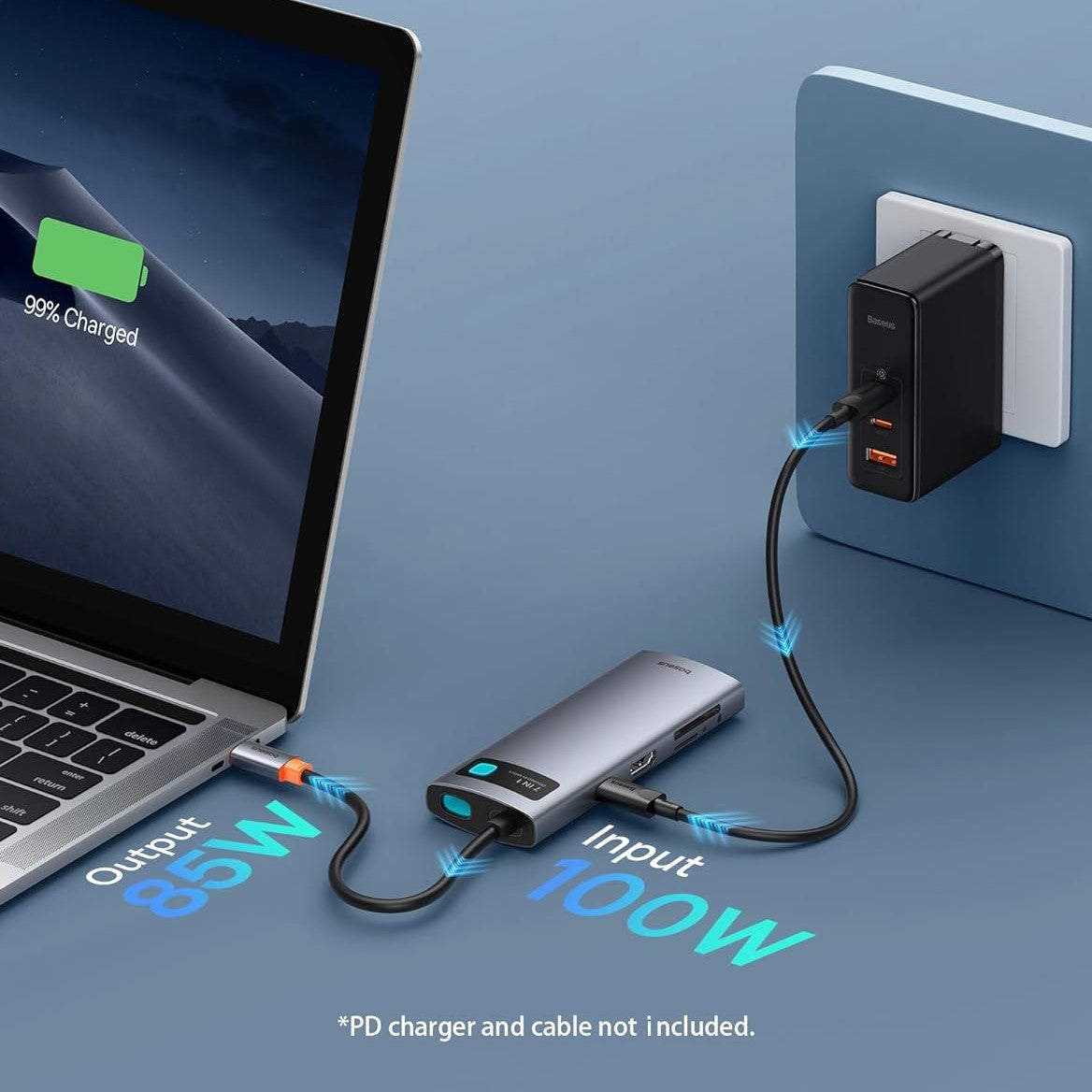 موزع يو اس بي 7 في 1 تايب سي من باسيوس - Baseus Type-C 7 in 1 Portable ...